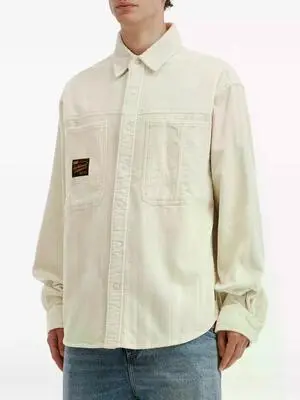 FINGERCROXX Corduroy Logo-patch Shirt