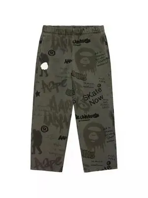 AAPE BY *A BATHING APE Aapeunvs Graffiti-print Track Pants
