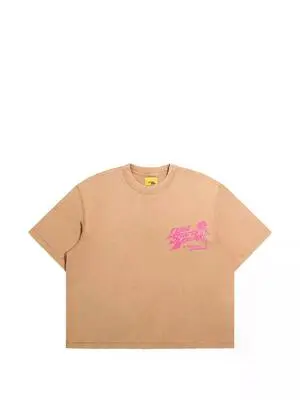 DIET STARTS MONDAY Gogo Logo-print Short-sleeve T-shirt - Neutrals