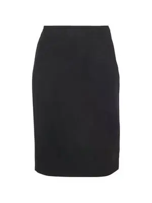 ARMANI Knitted Pencil Midi Skirt - Black