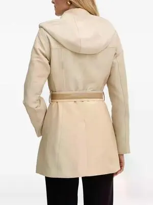 MORGAN Belted Hooded Trench Coat