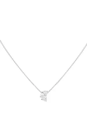REPOSSI 18kt White Gold Serti Sur Vide Diamond Necklace