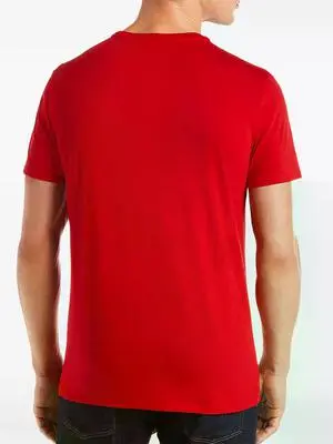 Lacoste Logo-patch Pima Cotton T-shirt - Red
