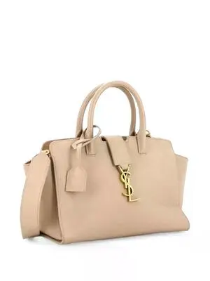 Saint Laurent Monogram Cabas Downtown Leather Baby Satchel