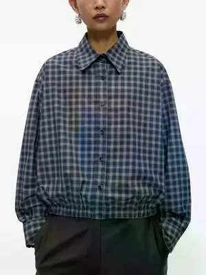CORDERA Checked Cotton Shirt With Elasticated Hem