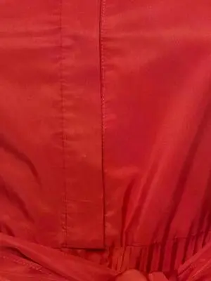 Carolina Herrera Midi Plissé Belted Dress
