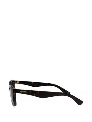 Burberry Tortoiseshell-effect Rectangle-frame Sunglasses