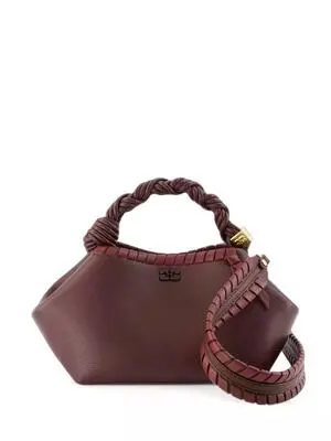 GANNI Bou Braided-handle Tote Bag - Red