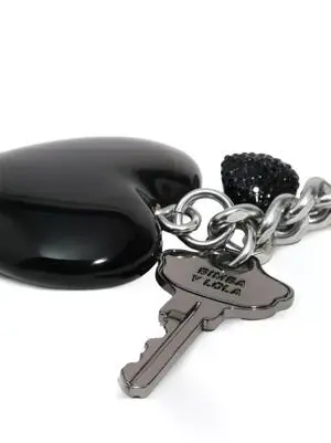 Bimba Y Lola Metal Keyring With Key And Heart