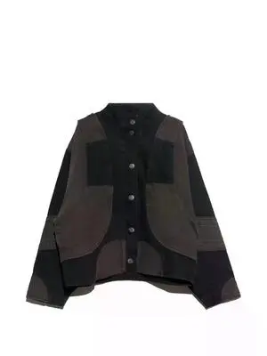 Bimba Y Lola Two-tone Denim Oversize Jacket - Black
