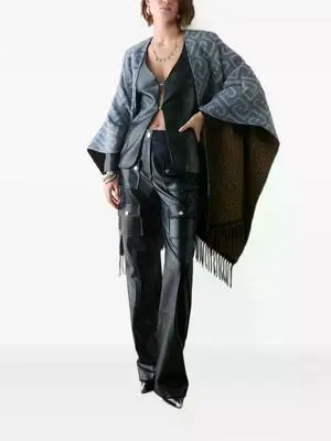 Liu Jo Monogram-jacquard Poncho