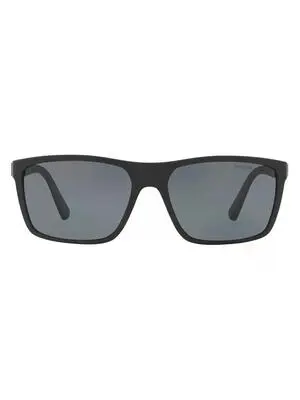 Polo Ralph Lauren Rectangle Frame Sunglasses - Black
