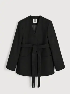 BY MALENE BIRGER Emma Wool Blazer Black