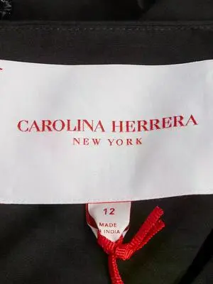 Carolina Herrera Poplin Midi Dress - Black