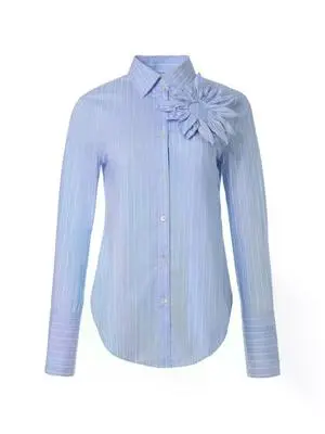 Monse Sunflower-detail Striped Blouse - Blue