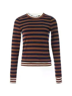 Monse Striped Double-layered T-shirt - Brown