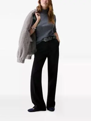 Liu Jo Wool Top With Rhinestone Embellishments
