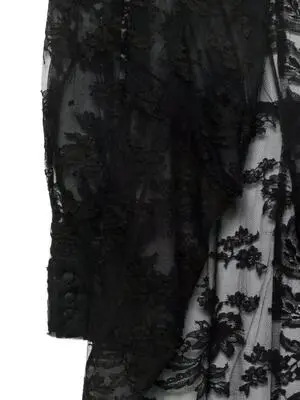 MARC LE BIHAN Lace-overlay Asymmetric Jacket