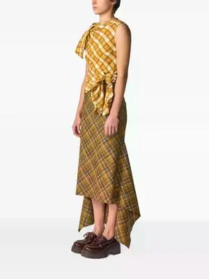 Monse Asymmetric Tweed Skirt