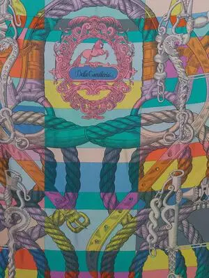 Hermès Della Cavalleria Scarf - Blue