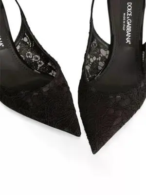 Dolce & Gabbana Lace Slingback Pumps
