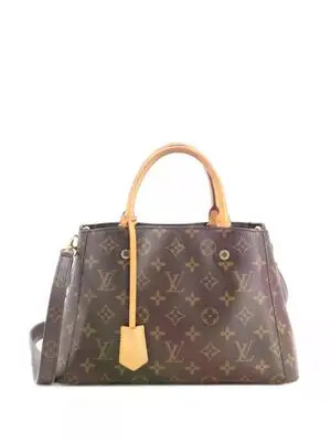 LOUIS VUITTON Montaigne Handbag Monogram Canvas Bb Satchel - Brown