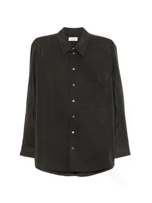 LEMAIRE Button-down Long-sleeve Shirt - Brown