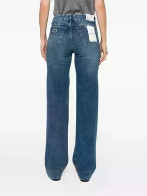 LOIS Lorna Logo-patch Wide-leg Jeans