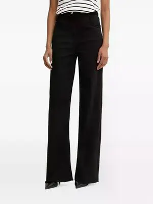 MORGAN High-waist Wide-leg Jeans - Black
