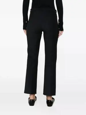 Max Mara Pressed-crease Trousers - Black
