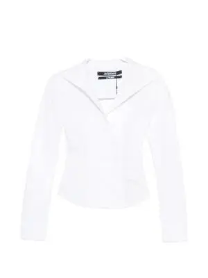 Jacquemus The Tulip Cut-out Back Shirt - White