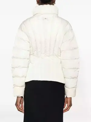 Elisabetta Franchi Quilted High-neck Jacket - Neutrals
