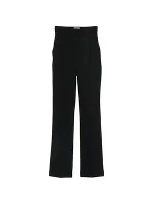 Elisabetta Franchi Pressed-crease Trousers - Black