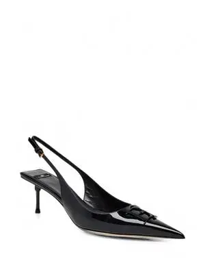 Elisabetta Franchi Patent-leather Slingback Shoes