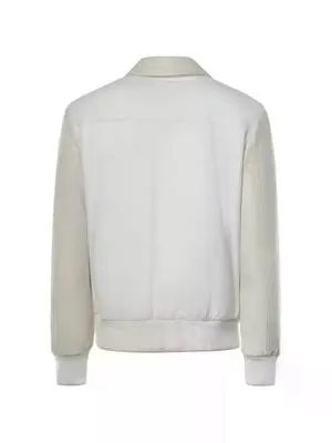 Eleventy Panelled Press-stud Jacket - White