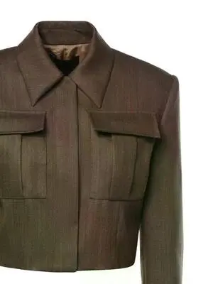 DONDUP Cropped Jacket With Patch Pockets