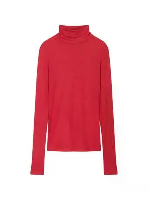 Closed Roll-neck Sweater - Red