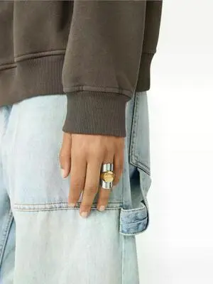 MAISON MARGIELA Vitrine Signet Rings - Silver