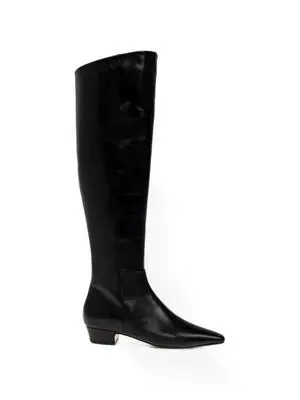 AeydĒ Ilaria Leather Knee-high Boots - Black