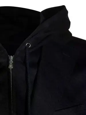 Eleventy Hooded Single-breasted Blazer - Blue