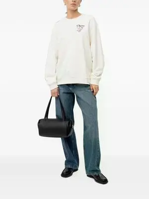 Hugo Cherry-blossom-print Sweatshirt - Neutrals