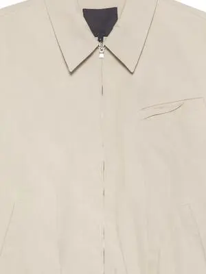 Tibi Luxe Spring Twill Bomber Jacket - Neutrals
