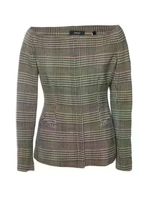 Theory Hadfield Off-the-shoulder Jacket - Brown