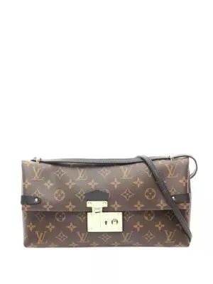 LOUIS VUITTON 2015 Pm Monogram Sac Triangle Shoulder Bag - Brown