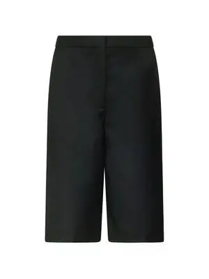Loulou De Saison Robi Virgin Wool Shorts - Black
