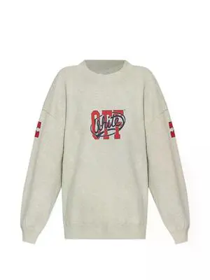 Off-White Logo-print Sweatshirt - Neutrals