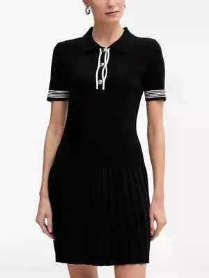 MORGAN Pleated Skirt Polo Mini Dress