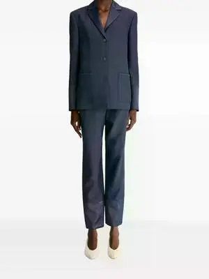 Loulou De Saison Rae Button-fastening Patch-pocket Blazer