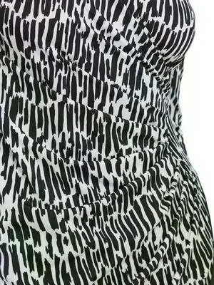 MORGAN Abstract-print Ruched Mini Dress