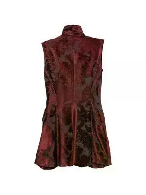 MARC LE BIHAN Floral-jacquard Sleeveless Jacket